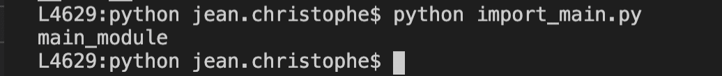 if __name__ == '__main__': (in Python) - JC Chouinard