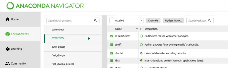 How to Use Anaconda Environments with Python (example) - JC Chouinard