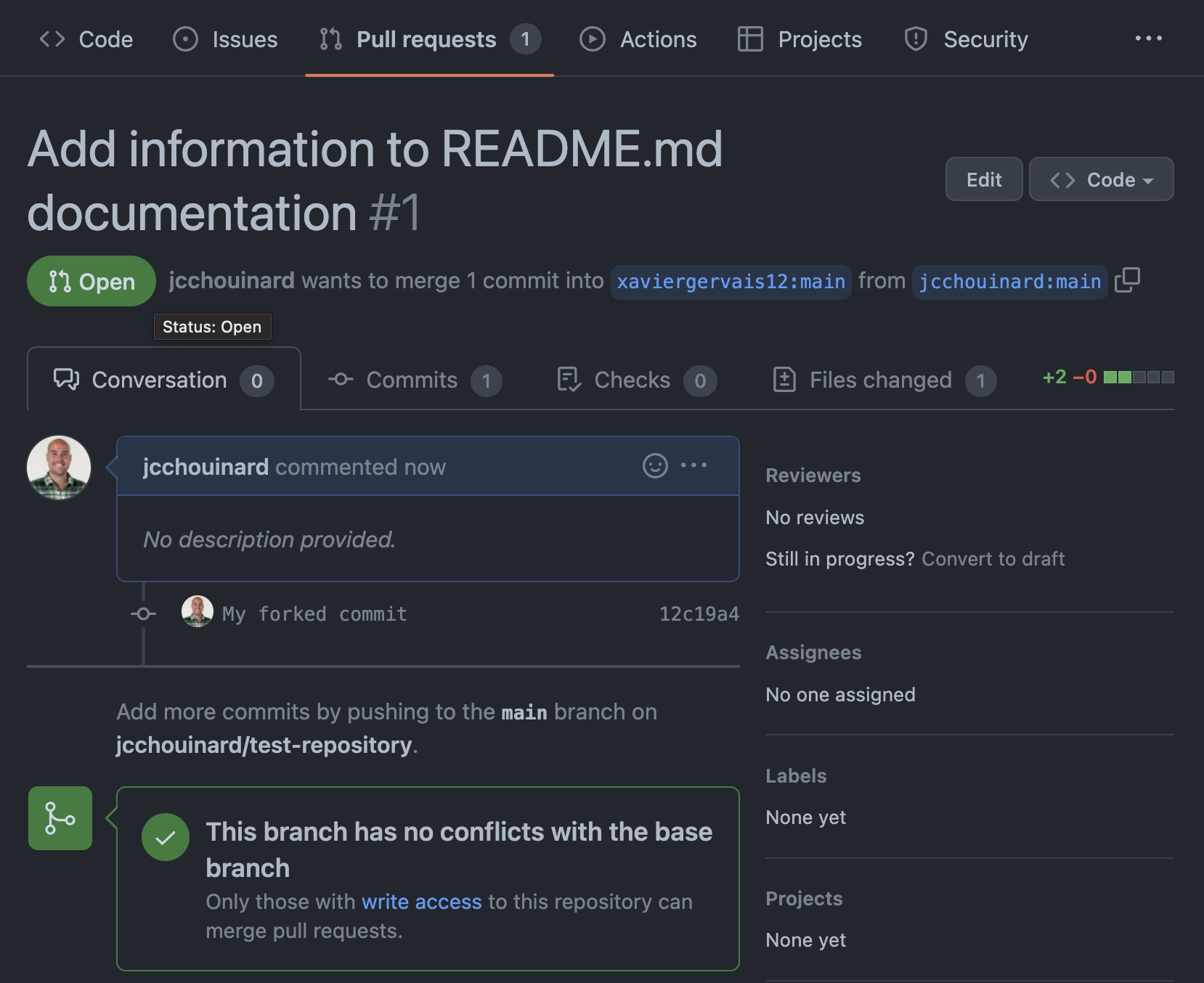 Git Pull Requests Fork And Merge A Repository Step By Step On Github Jc Chouinard