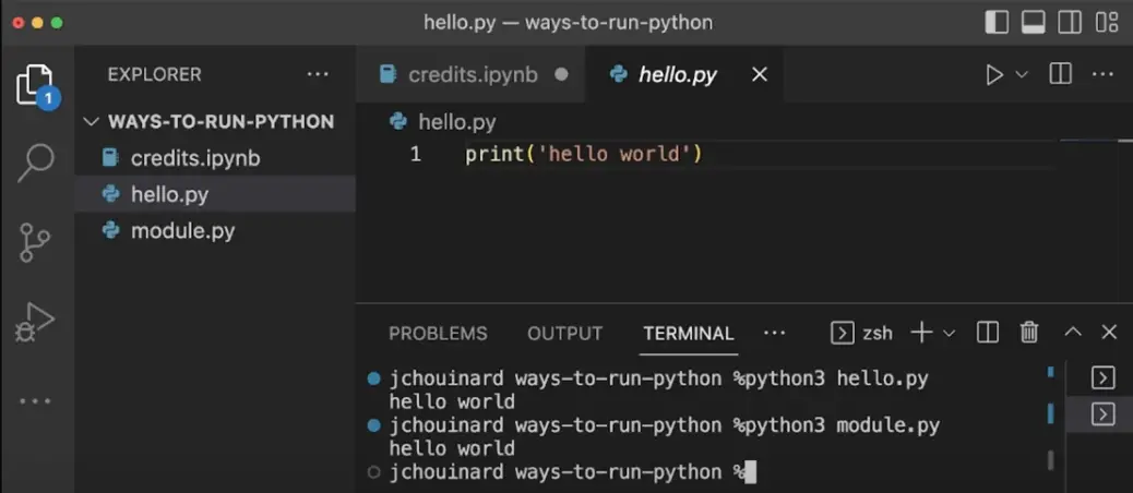 3 Ways How To Run Python Code Terminal Shell Ides And Notebooks