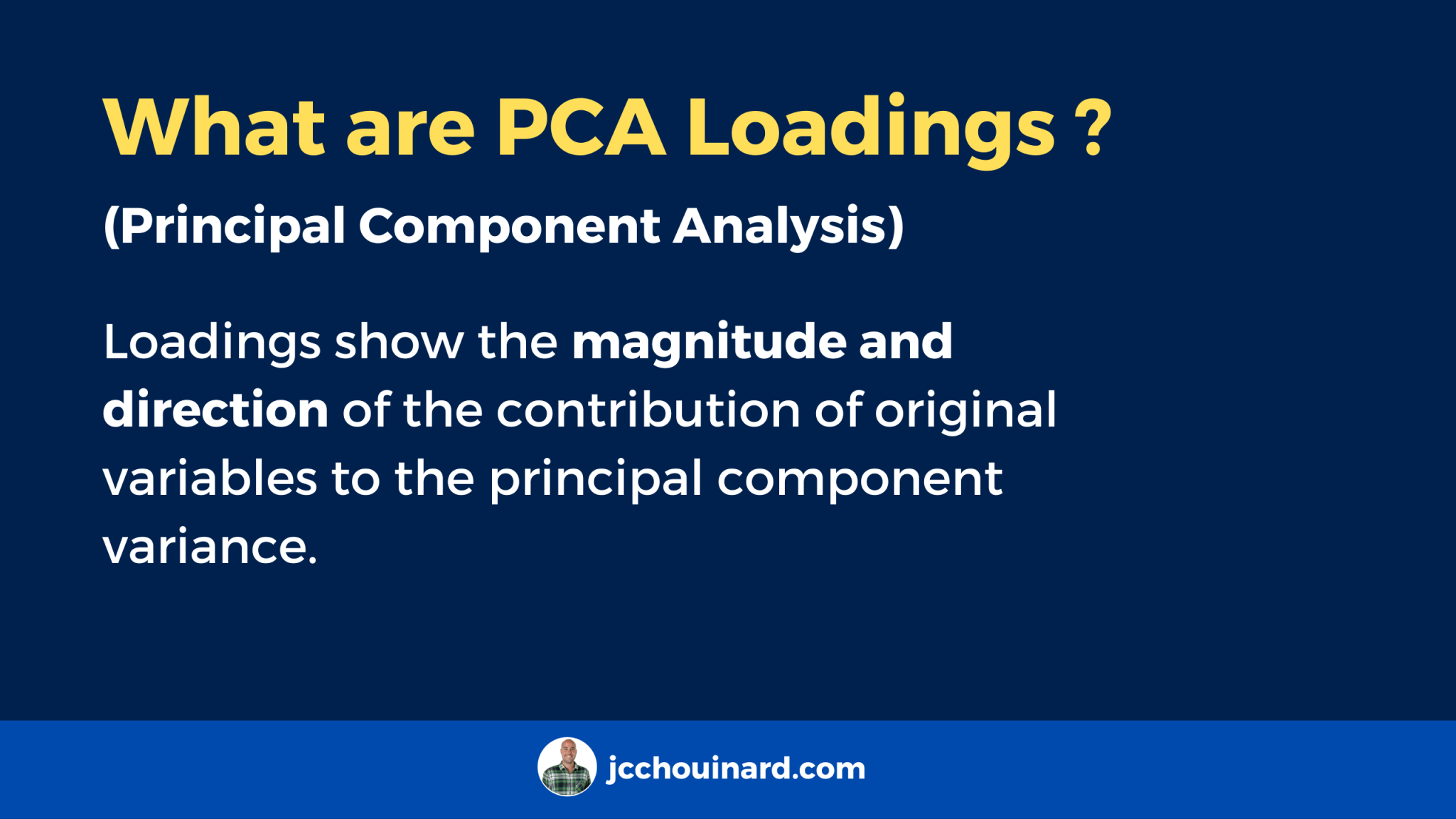 What are PCA Loadings (with Python Example) - JC Chouinard